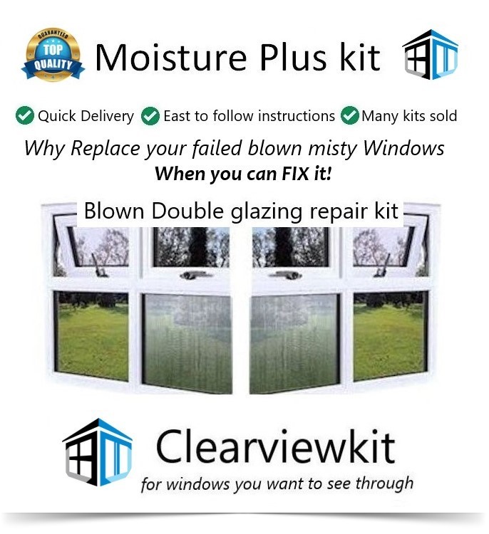 Clearviewkit Clear trapped condensation in your blown double glazing window