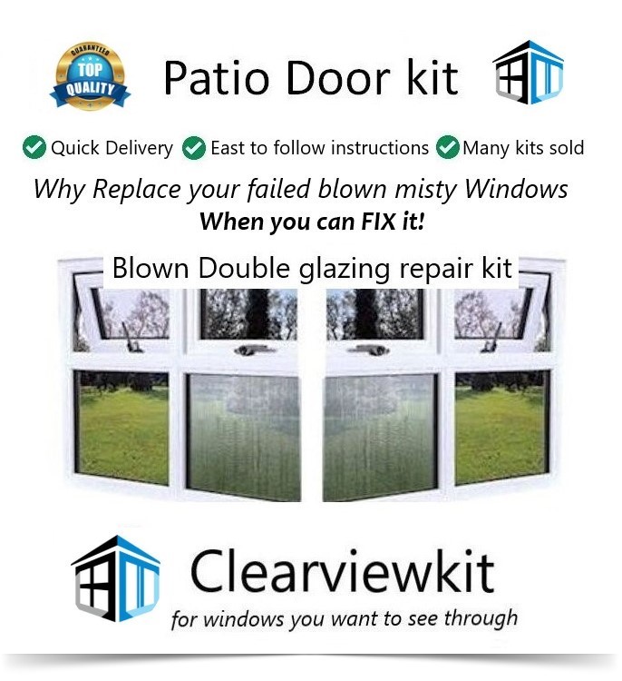 Clearview kits repair clear condensation in your blown window