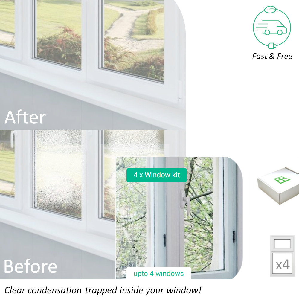 4 x Window kit Double glazing repair kit